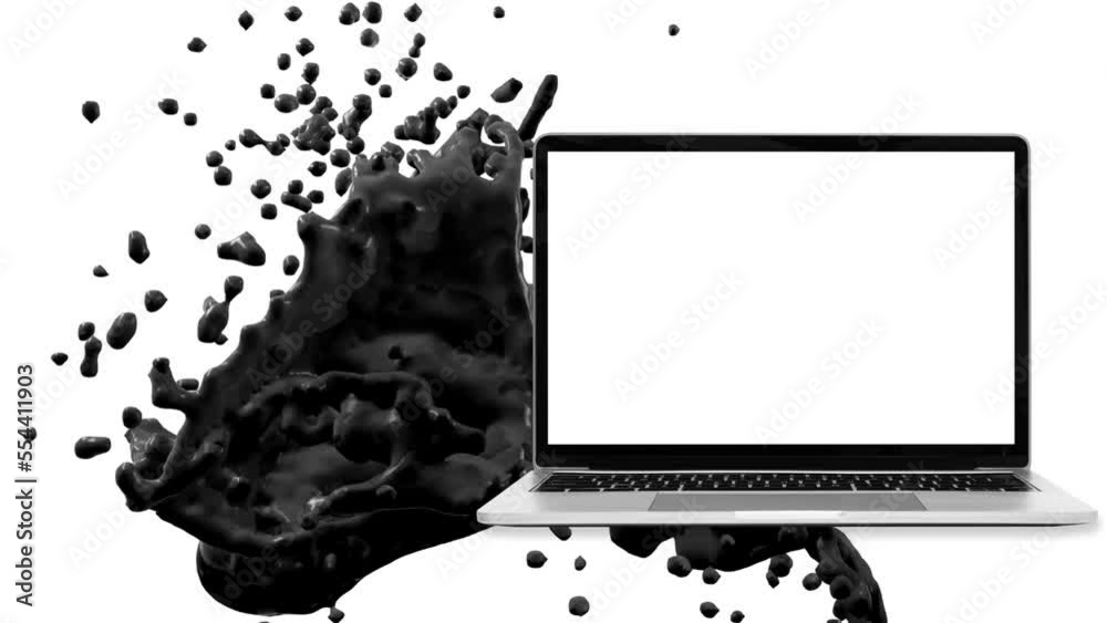 bru background laptop video mockup Stock Video | Adobe Stock