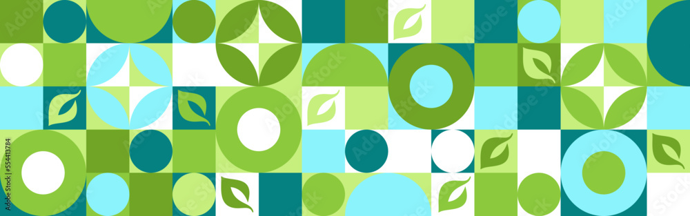 Bio template for ecological social projects, seamless pattern for eco ...