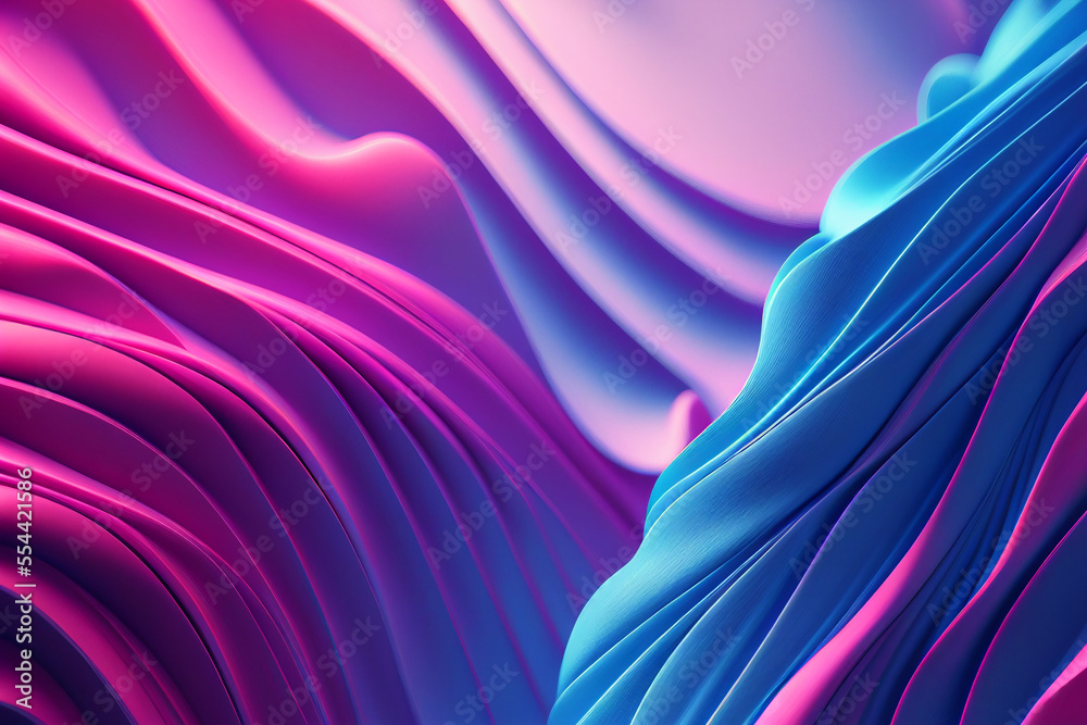 Modern wallpaper abstract with pink blue. 3d rendering of purple and ... Modern wallpaper abstract with pink blue. 3d rendering of purple and ...