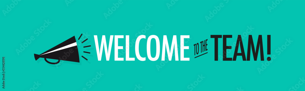Welcome to the team Stock Vector | Adobe Stock