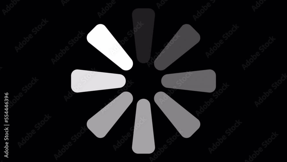 Loading Circle, Video. Loading Animation Icon on Transparent Background ...