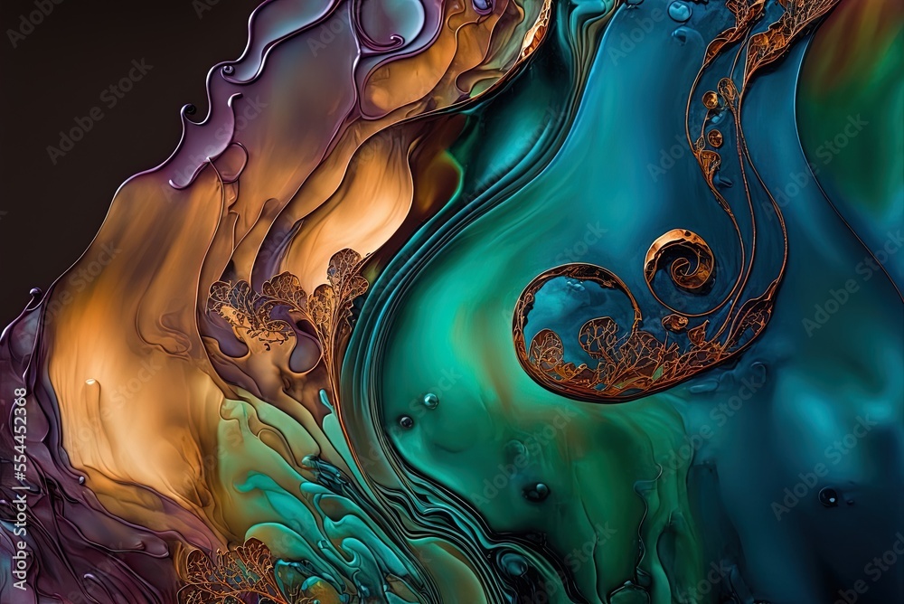 The terrain of these fluid textures is shaped by currents of ...