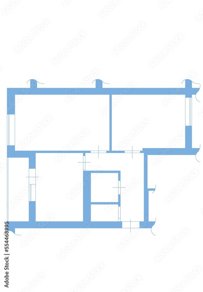 Apartment plans. House room layout. Home floorplan. Architecture plan ...