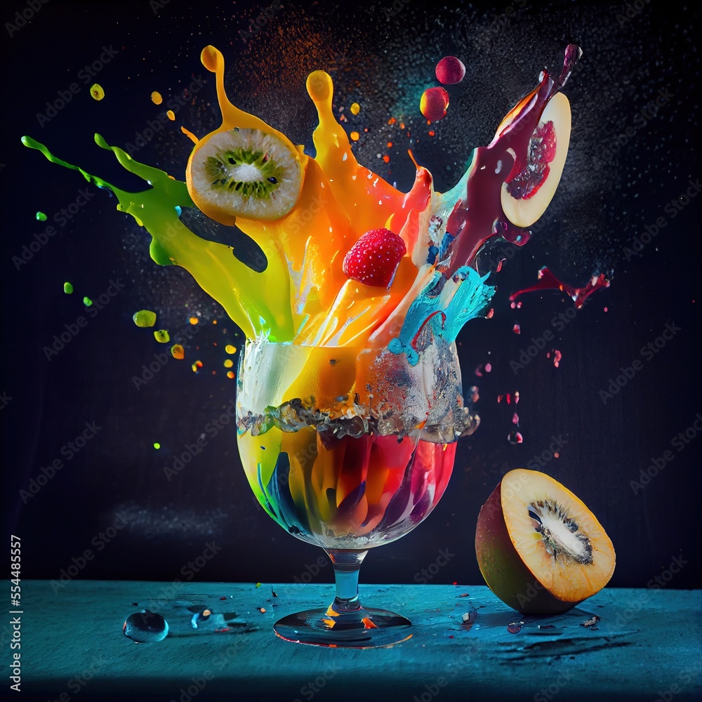 The tastiest fruit cocktail. An explosion of flavor. A cocktail of ...