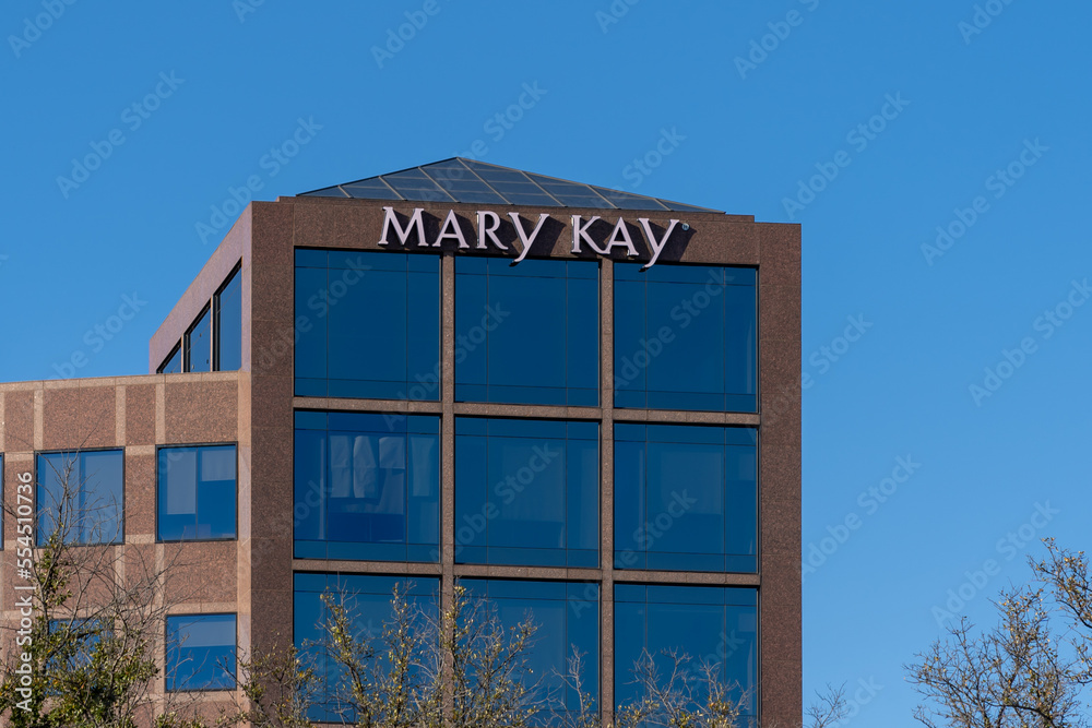 Addison, Texas, USA - March 19, 2022: Mary Kay’s sign on the building ...