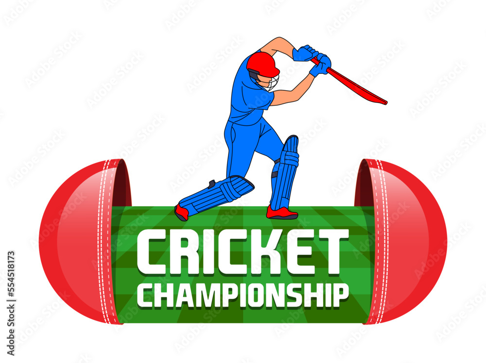 Cricket Championship creative poster logo design concept, mnemonic ...