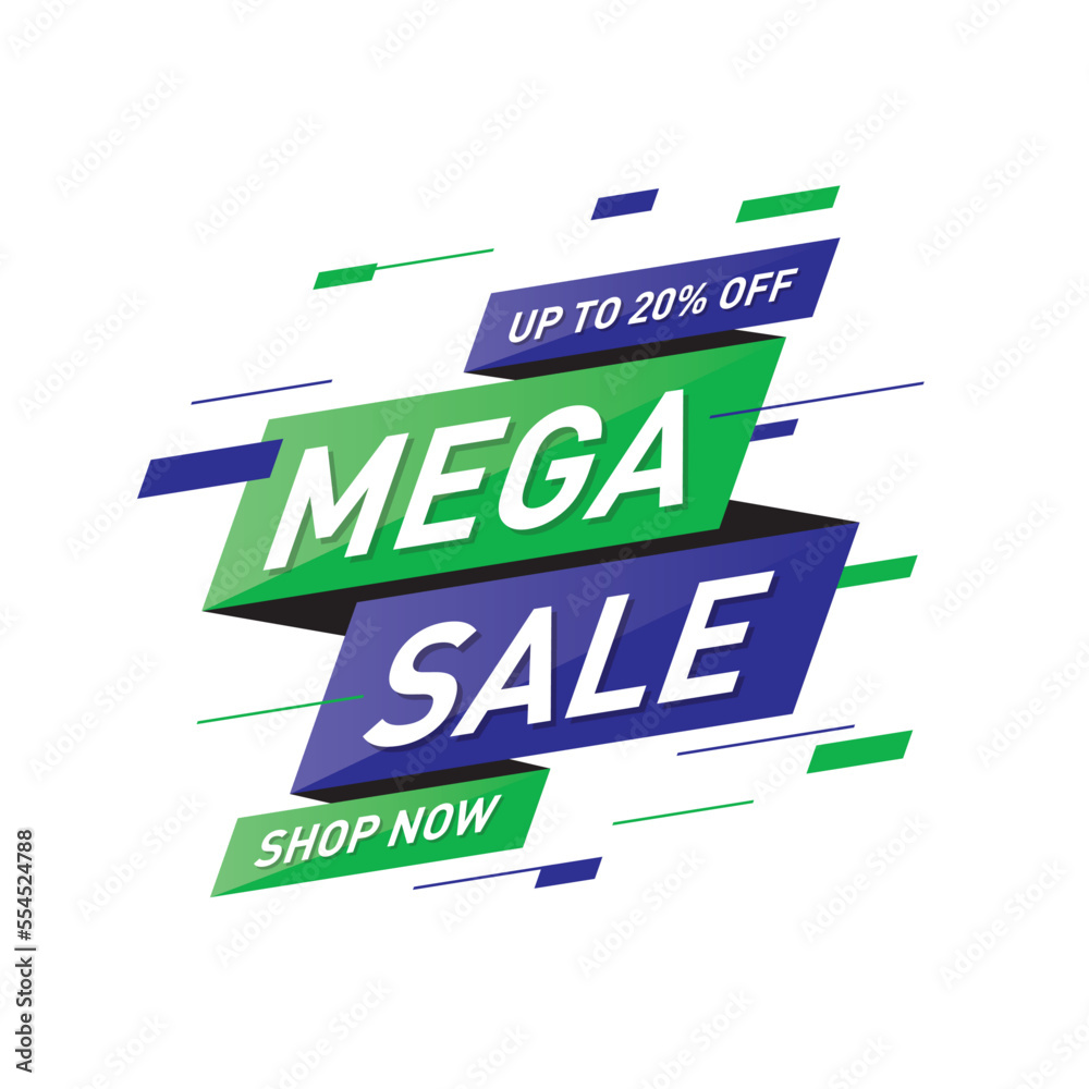 Mega sale template design. Mega sale offer logo unit. End of season ...
