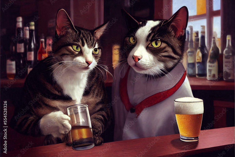 Cats Drinking Alcohol
