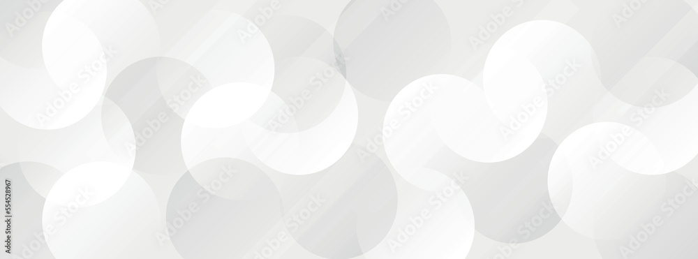 Abstract background with gray circle. White and grey abstract modern ...