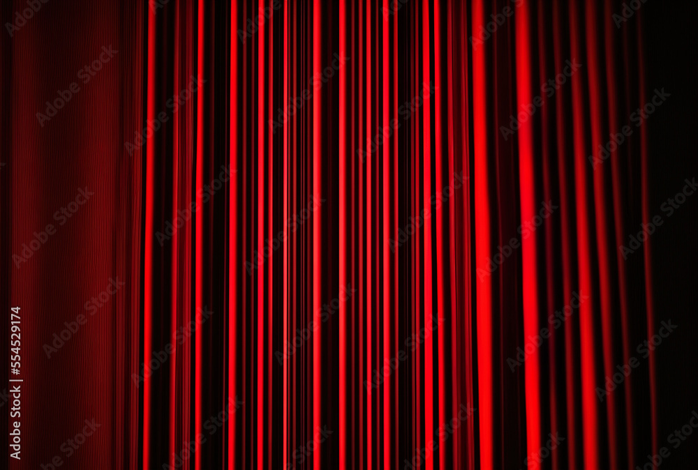 Vertical lines in a red abstract backdrop are continuous. Generative AI ...