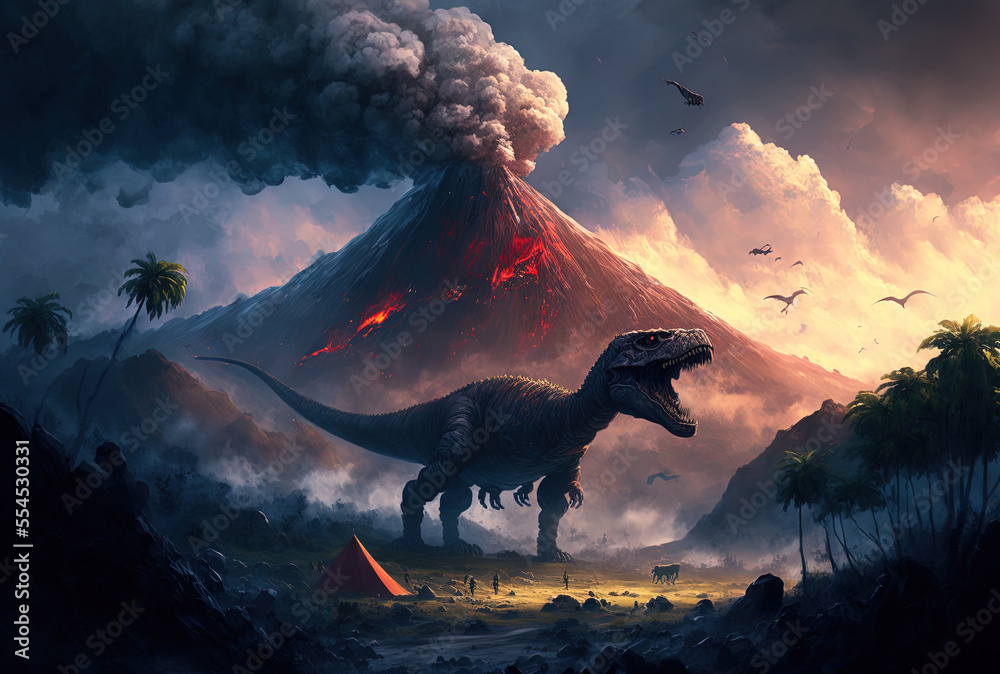Dinosaur Volcano