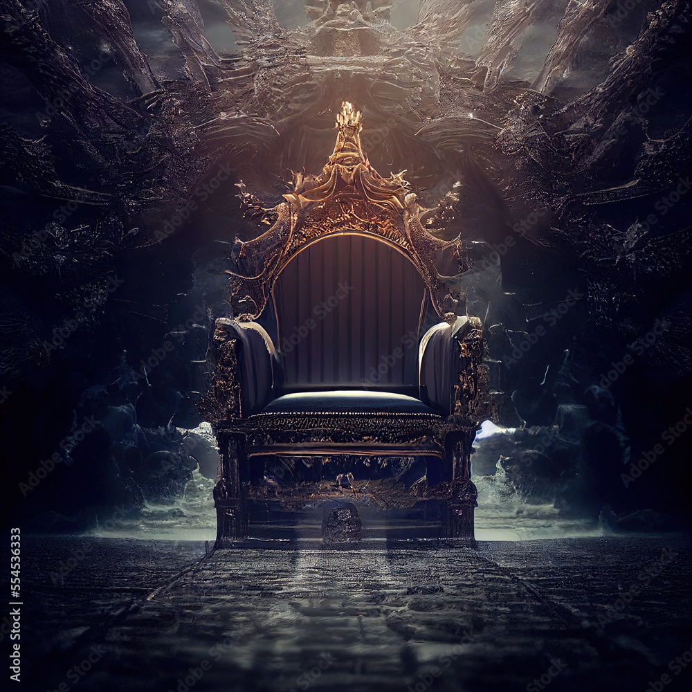 fantasy throne underwater Stock Illustration | Adobe Stock