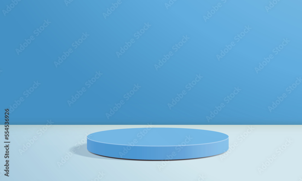 Blue round podium and spotlights, Pedestal Vector , Pedestal Vector ...