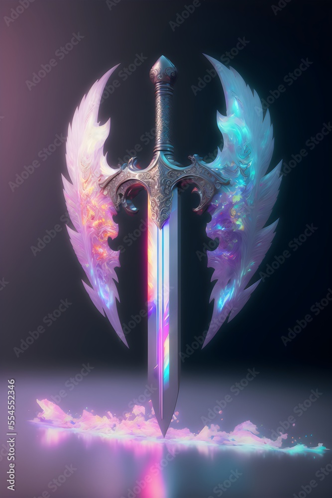 Glorious Angelic Sword - Symbol of Strength and Protection Stock ...