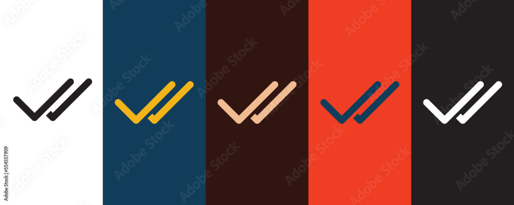 Read message check mark. Readed, sended seen, sended message icon set ...