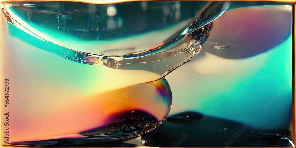 Cluttered glass, transparent, organic and fantastic gradients ...