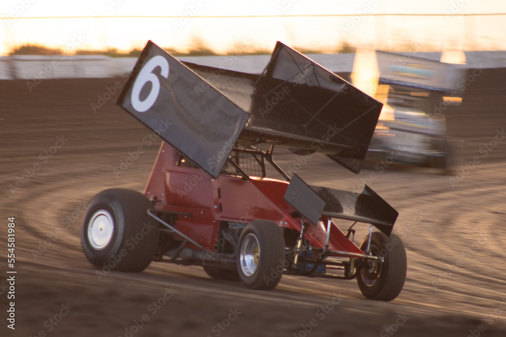 Dynamic Dirt Race Car on Track: Captivating Visual Styles and Racing ...