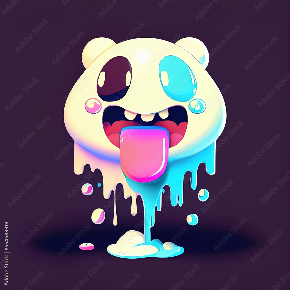 kawaii perfect beautiful psychedelic tongue drip cosplay pin-up cute ...