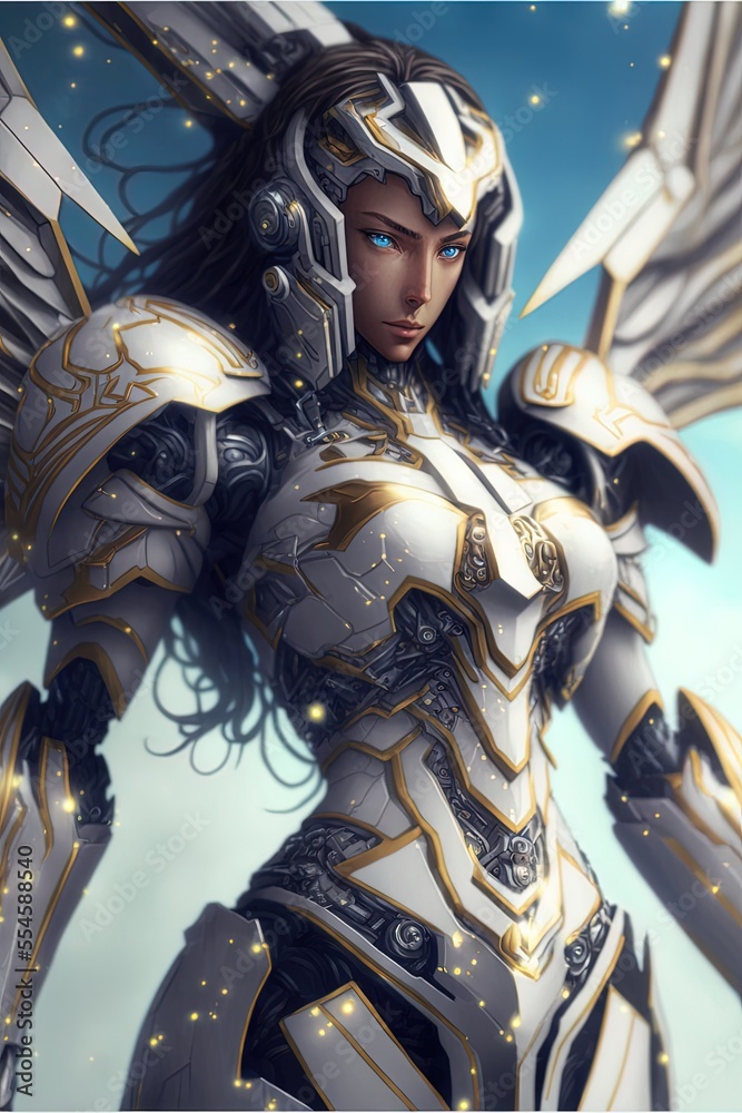 AI Generated Mecha Warrior: Sci-Fi Art Illustration This incredible ...