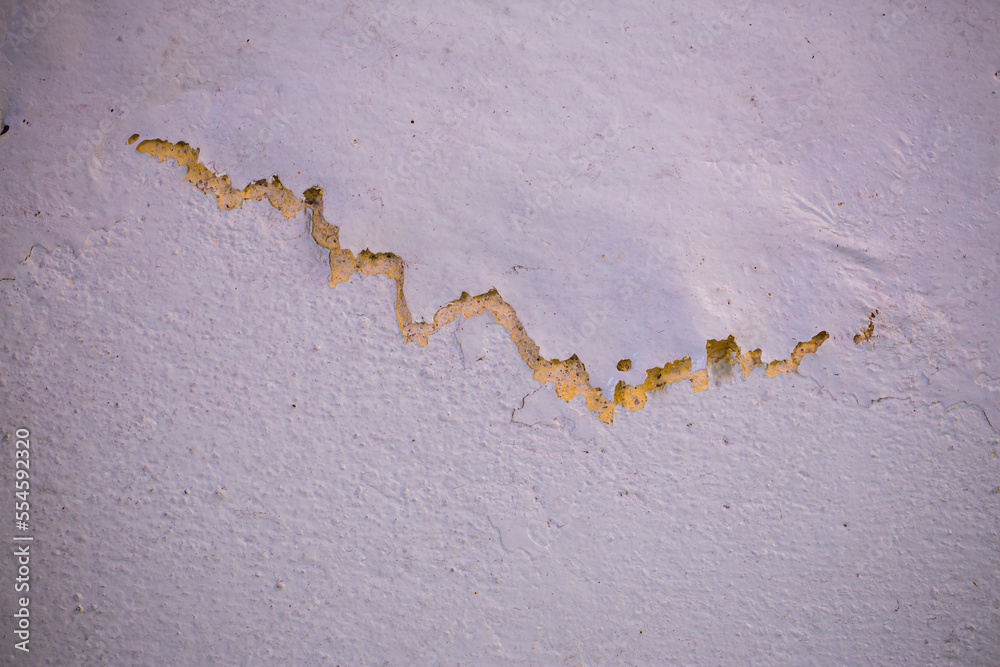 Cracked wall, Peeling paint texture on concrete wall with old cracked ...