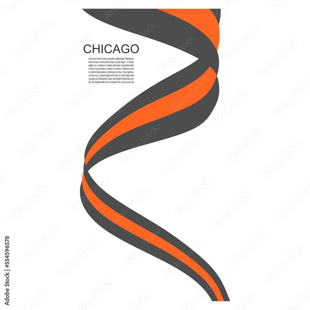Chicago Bears american footbal team uniform colors. Template for ...