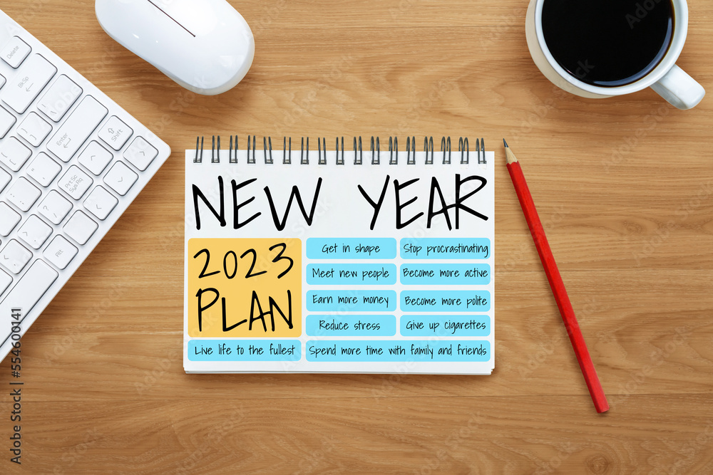 2023 Happy New Year Resolution Goal List and Plans Setting - Business ...
