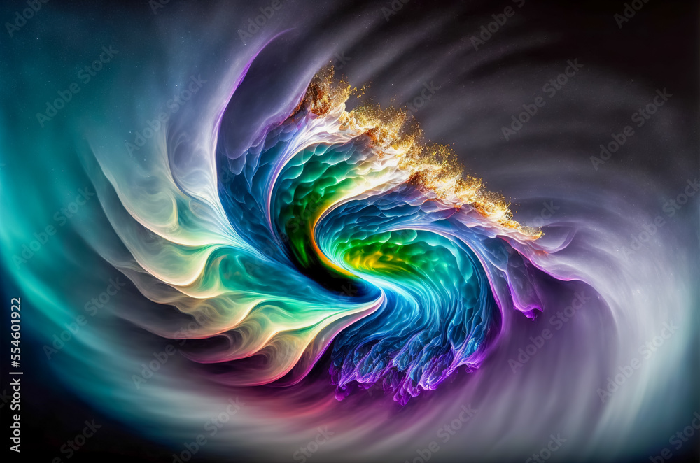 abstract aurora landscape background. nature wallpaper. Generative AI ...