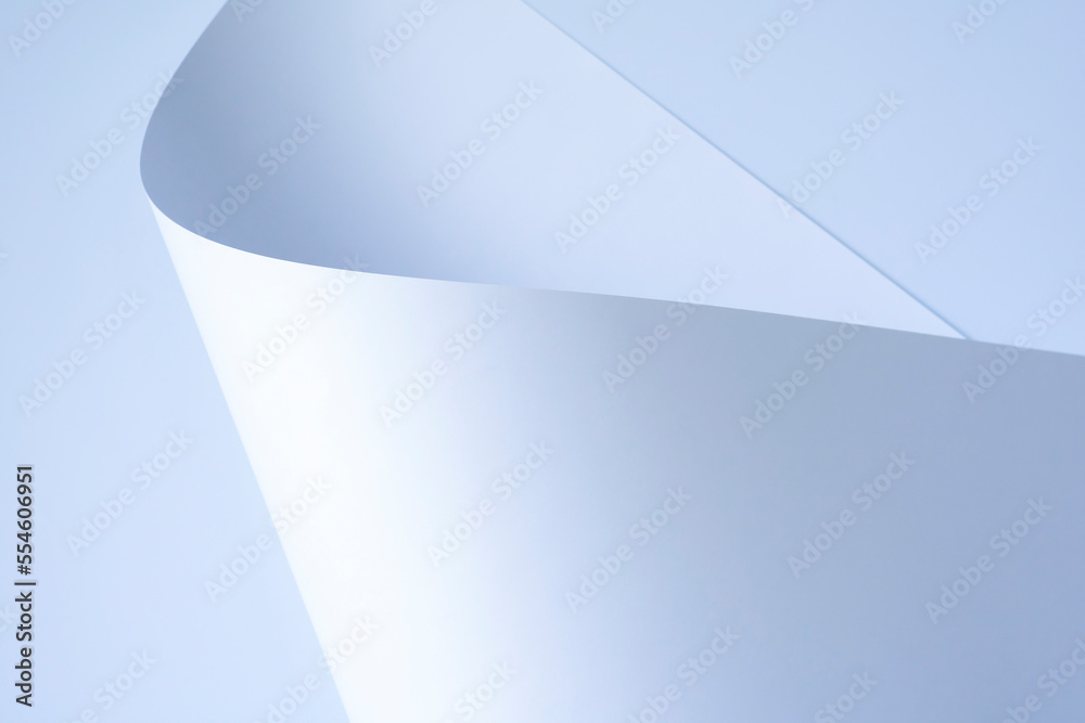 Cold color paper sheet for text material as a background. Stock Photo ...