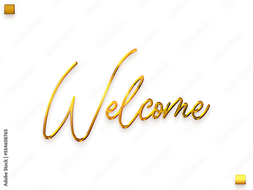 Welcome Text in Transparent PNG Stylish Cursive Alphabetical Glowing ...