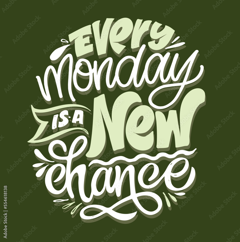 Inspiration slogan for print and poster design. Hand drawn motivation ...