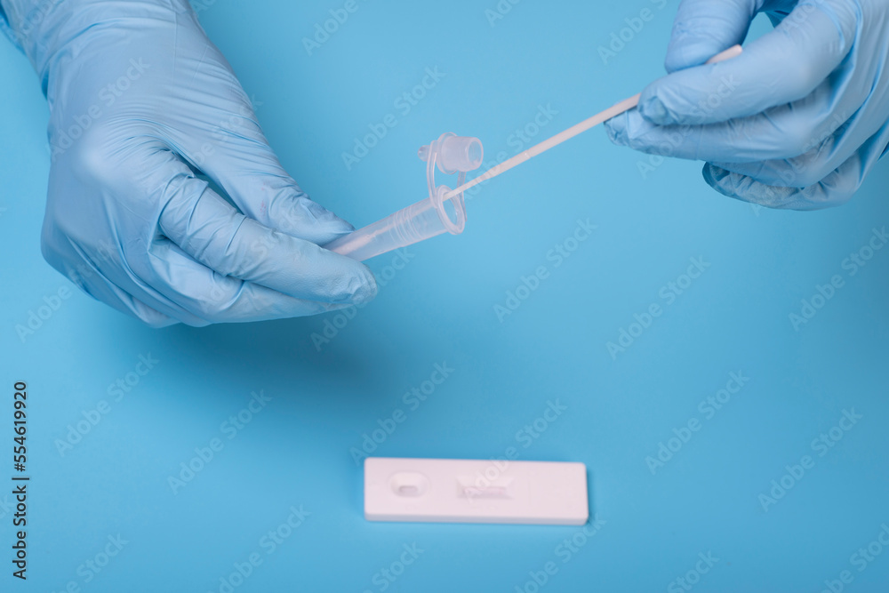 Novel coronavirus antigen detection reagents and drugs Stock Photo ...