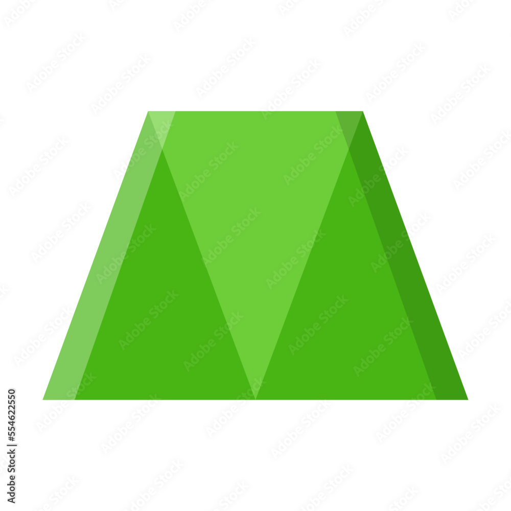 Vecteur Stock Cartoon drawing of trapeze figure or form for preschool ...