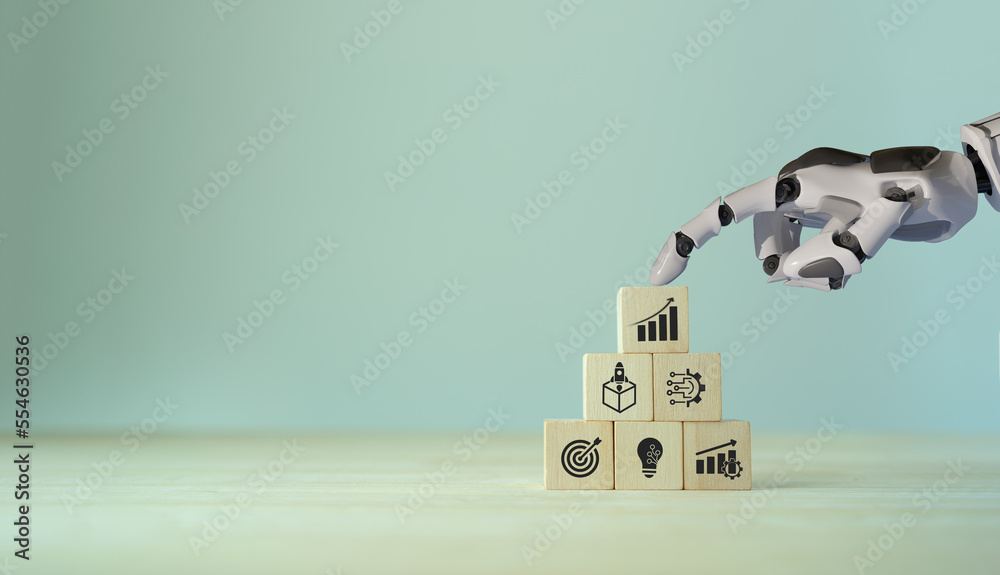 Achieving exponential growth through digital transformation concept ...