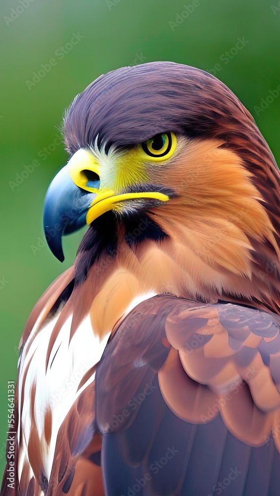 red tailed hawk created with Generative AI technology Stock ...