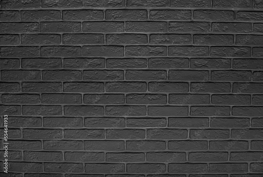 black brick wall texture for pattern background. Stock Photo | Adobe Stock