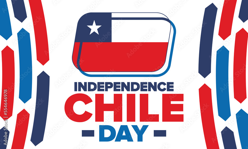 Chile Independence Day. Happy national holiday Fiestas Patrias. Freedom ...