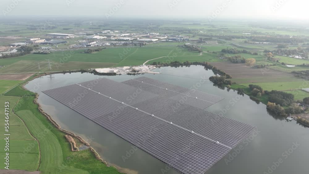 Largest floating solar park in Europe on a sand extraction lake ...