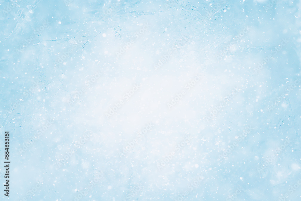 blue snow background abstract blurred Stock Photo | Adobe Stock