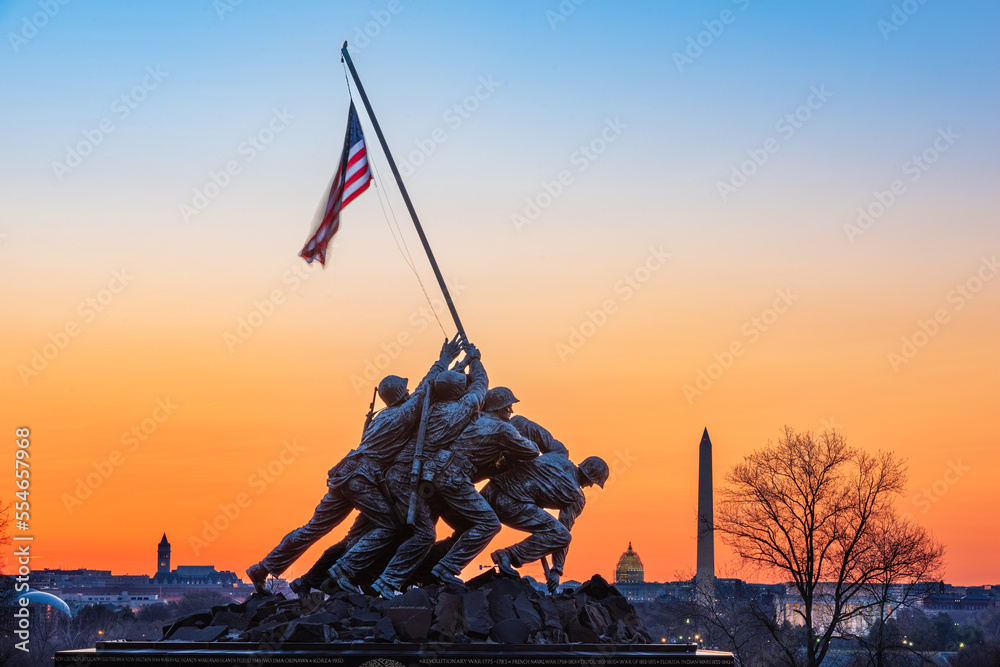Marine Corps War Memorial in Arlington Stock Photo | Adobe Stock