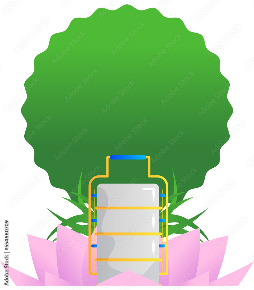 pchum ben day cartoon illustration Stock Illustration | Adobe Stock