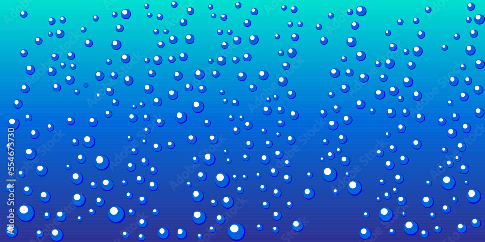 Blue bubbles water for wash element isolated flat cartoon clipart image ...