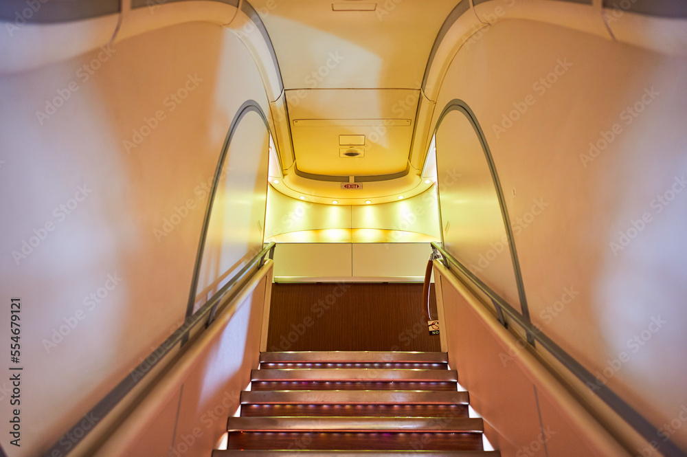 HONG KONG- NOVEMBER 10, 2015: interior of Singapore Airlines Airbus ...