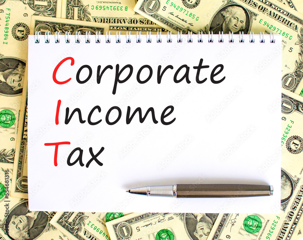 CIT corporate income tax symbol. Concept words CIT corporate income tax ...