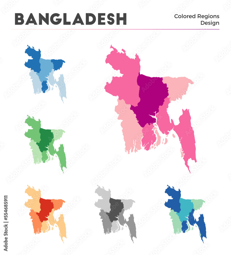 Bangladesh map collection. Borders of Bangladesh for your infographic ...