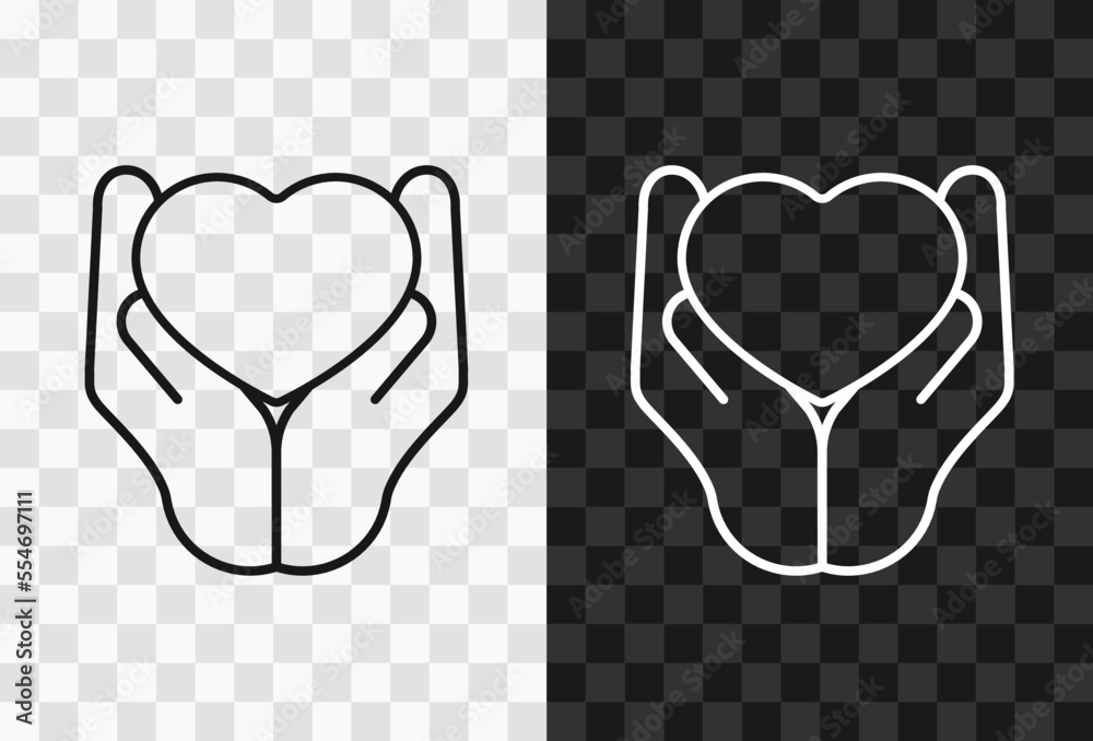 Saving love, high quality vector editable line icon. Saving love icon ...