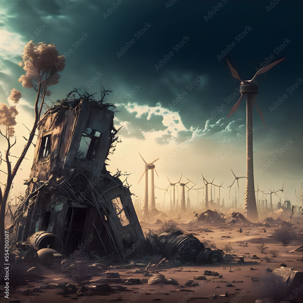 The world after the atomic bomb, nuclear war, post-apocalyptic city ...