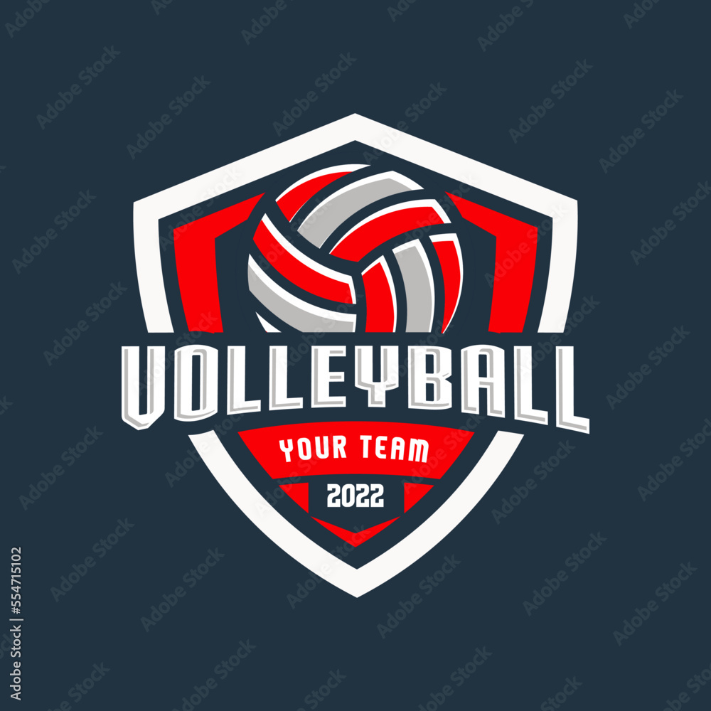 Volleyball championship logo, emblem, icons, designs templates with ...