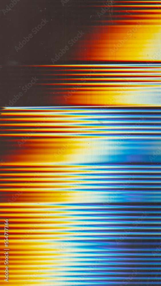 Distorted display. System breakdown. Multiple signal error lines. Stock ...