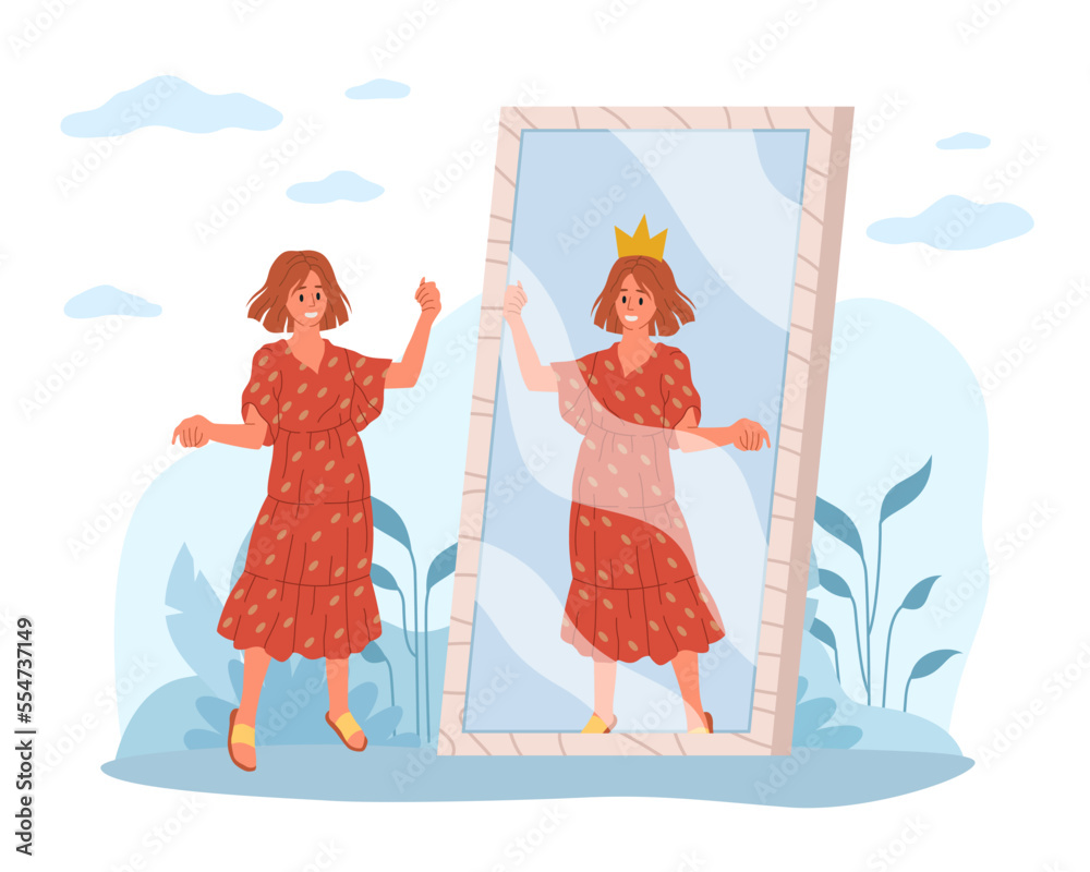 Human behavior in self love, narcissism and confidence, egocentric ...