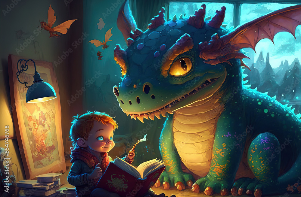 Fantasy creature. cartoon color story. sketch art for artist creativity ...